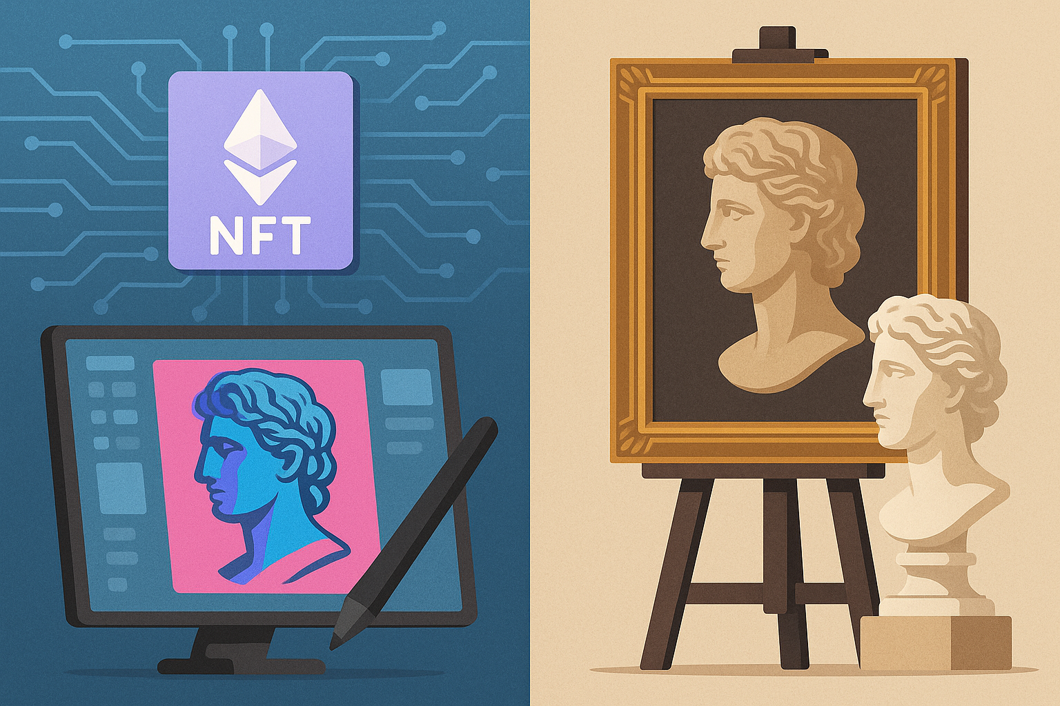 Digital Art and NFTs vs Classical Art — How Do These Worlds Connect?